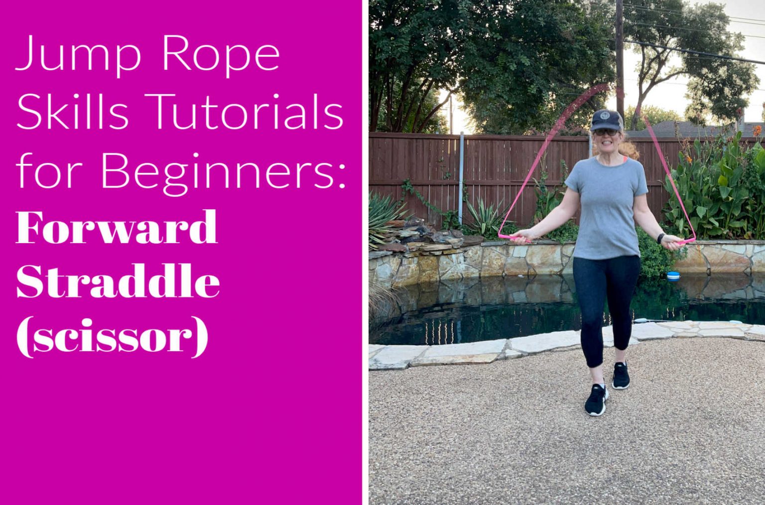 Jump Rope Skills Tutorials for Beginners: Intro to the forward straddle